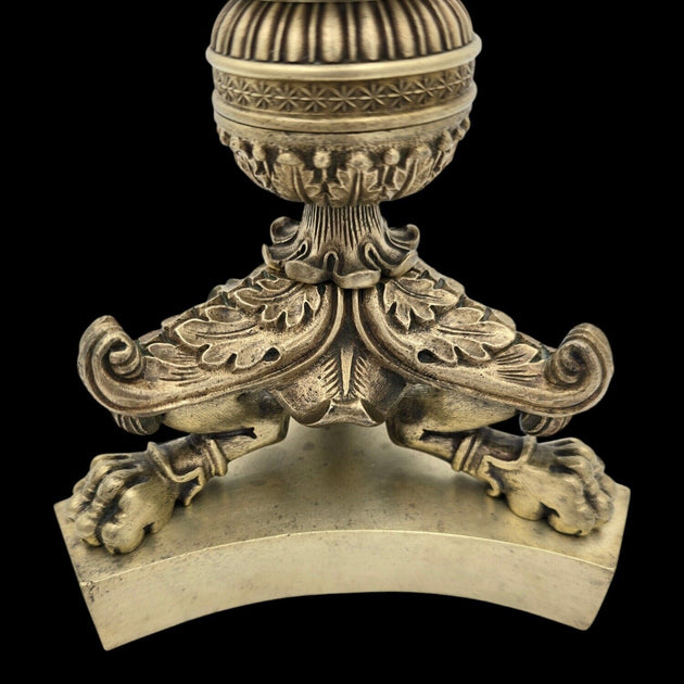 Paire De Bougeoirs En Bronze Doré Napoléon III – Cap D'antic